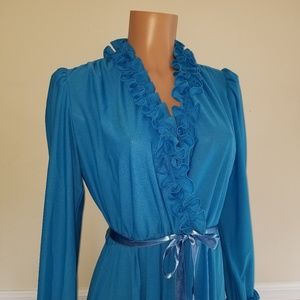 Vintage | Dresses | Vintage Tuxedo Ruffle Dress | Poshmark